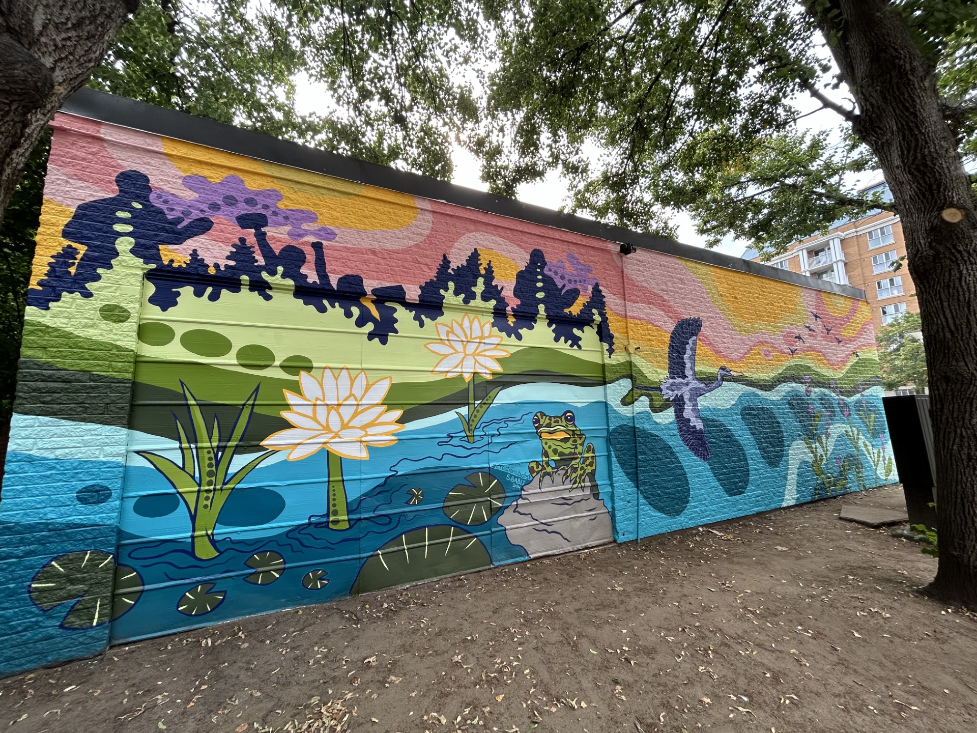 Stephanie-Babij-Outside-Nature-Mural - Indigenous Arts Collective