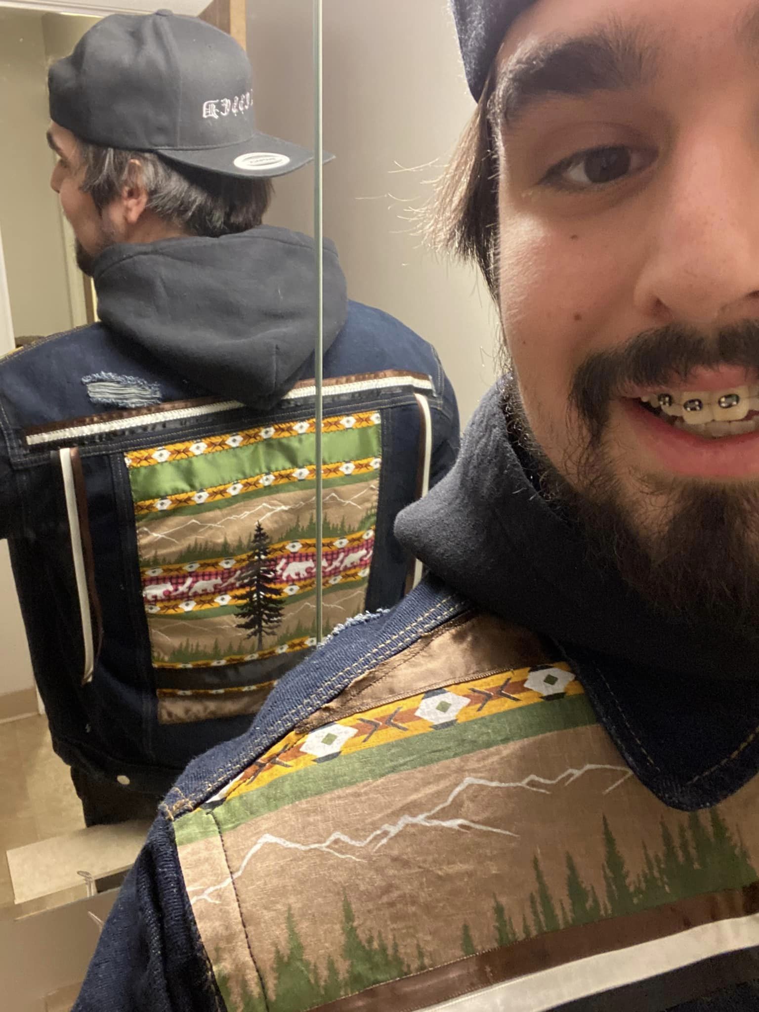 Samantha Stevens Jean Jacket mirror - Indigenous Arts Collective